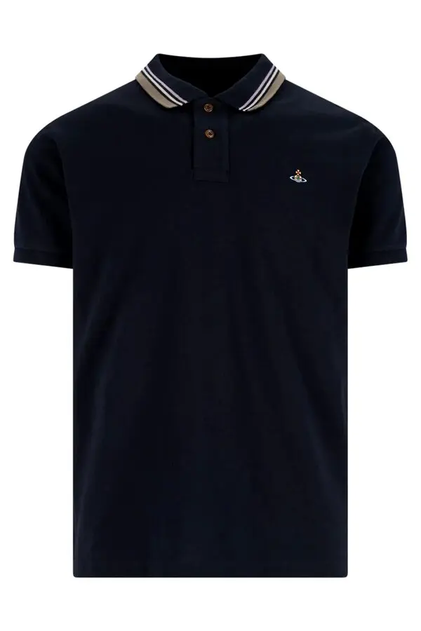 VIVIENNE WESTWOOD Classic Short Sleeve Polo - Black