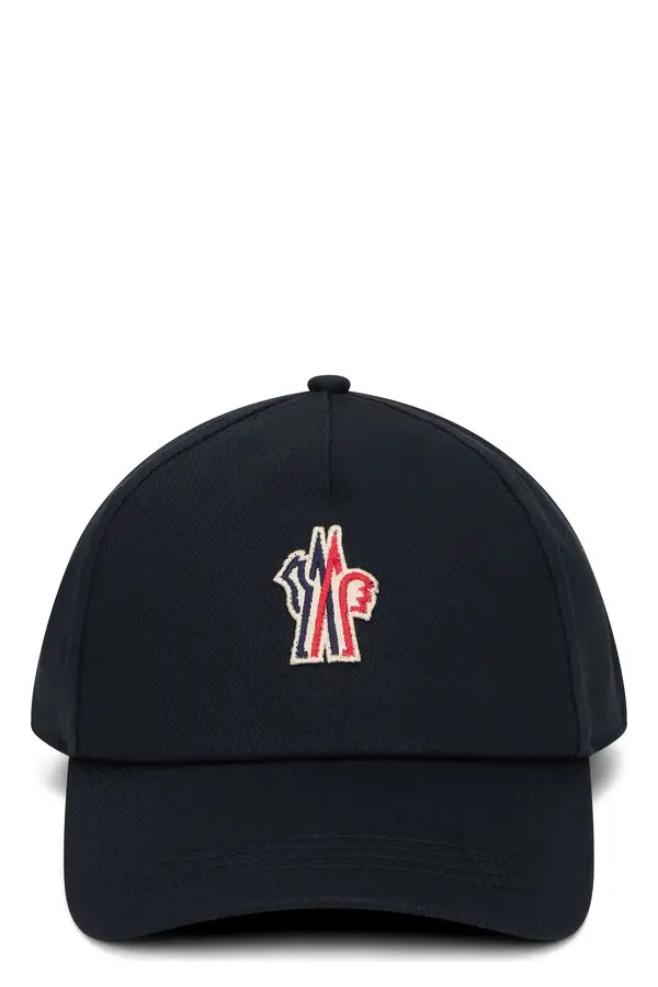 Moncler Durable Baseball Cap With Stylish Embroidery Adjustable Fit - Blue