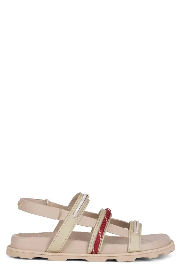 Moncler Strappy Flat Sandals - Beige