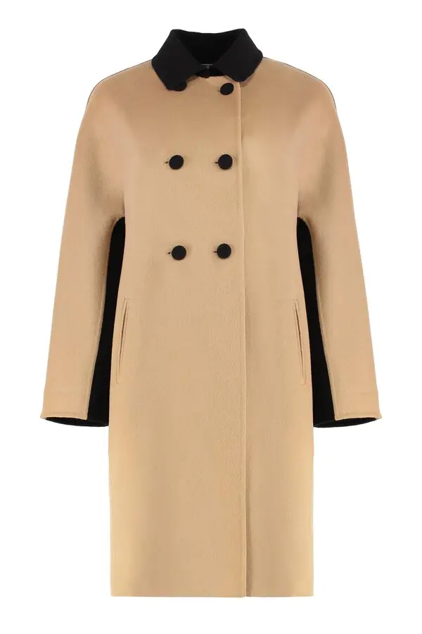 SARTORIA MILANESE Double-breasted Coat - Beige