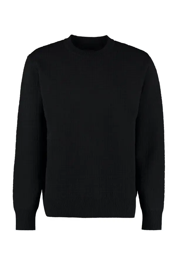 Givenchy Wool-blend Jacquard Sweatshirt - Black