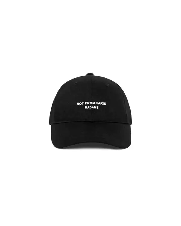 Drole De Monsieur Cotton Cap With Adjustable Strap And Engraved Buckle