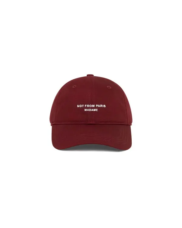 Drole De Monsieur Cotton Cap With Adjustable Strap And Engraved Metal Buckle