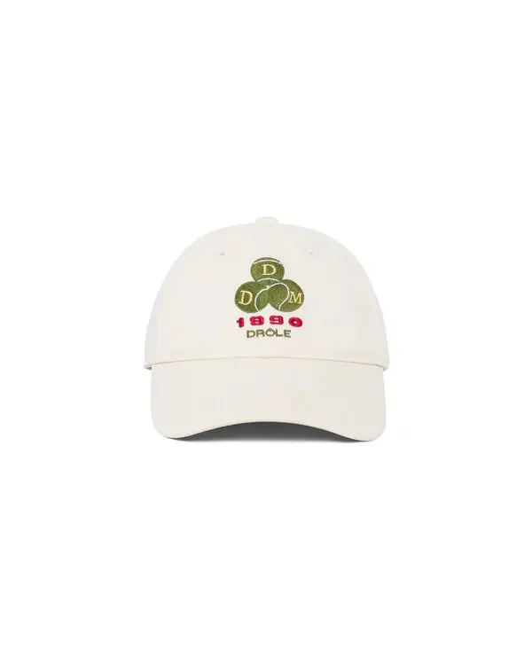 Drole De Monsieur Drôle 1990" Embroidered Baseball Cap - Bianco