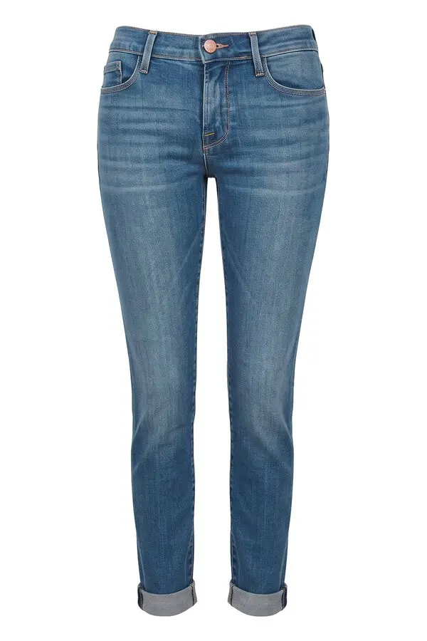 FRAME Cuffed Hem Jeans - Denim
