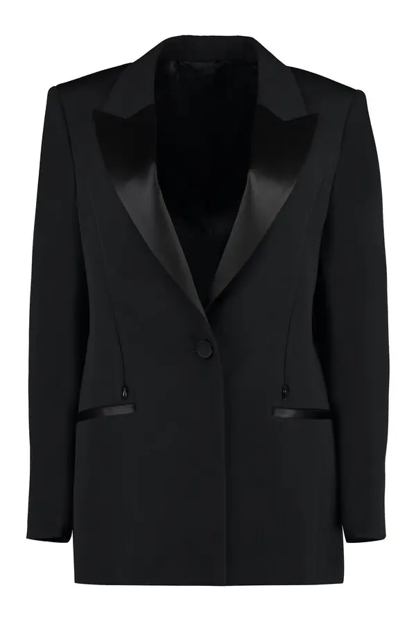Givenchy Wool Single-breasted Blazer - Black