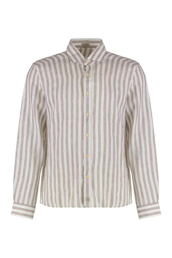 SONRISA Classic Striped Linen Shirt Perfect