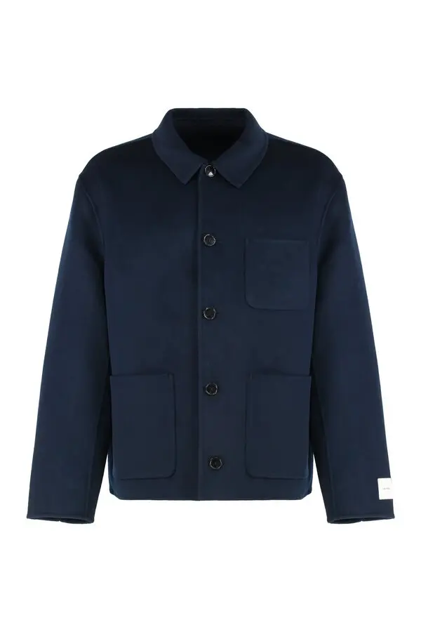 Calvin Klein Minimalist Wool Blend Jacket Modern Fit