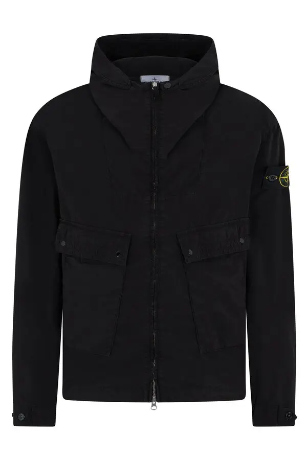 Stone Island Hooded Poly-tc Jacket - Black