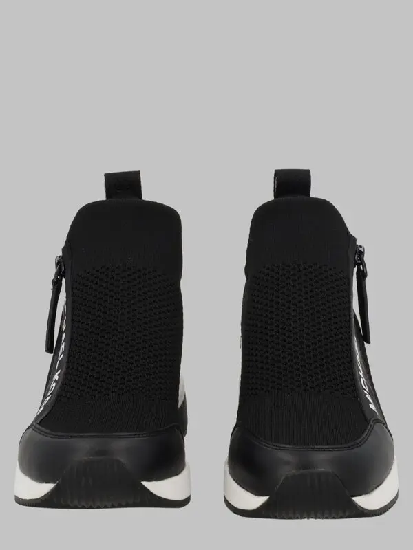 Michael Kors Knit High-top Platform Sneaker Boots - Black