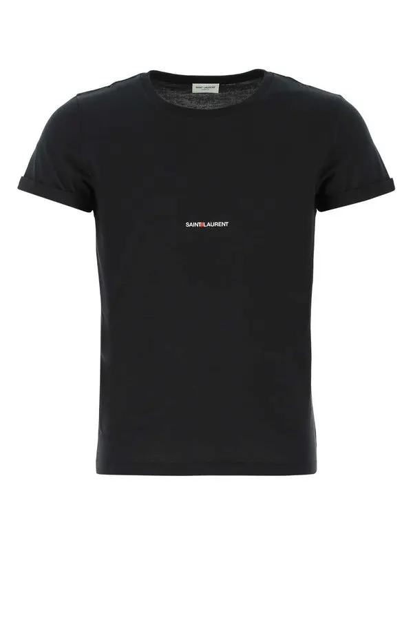 Saint Laurent Crew Neck T-shirt - Black