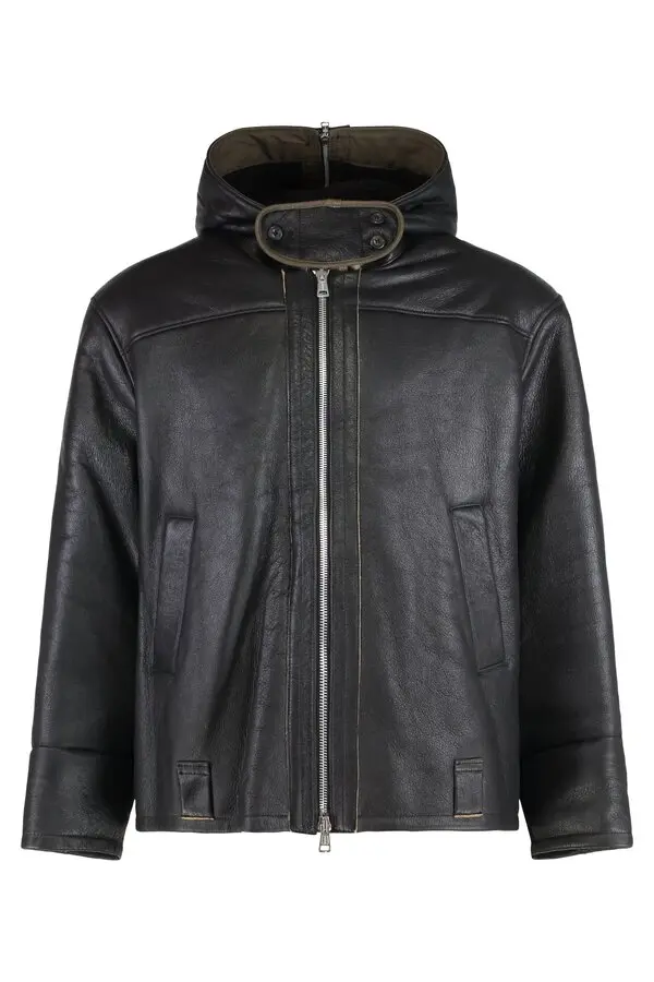 Our Legacy Blizzard Jacket In Natural Aviator Shearling - Black