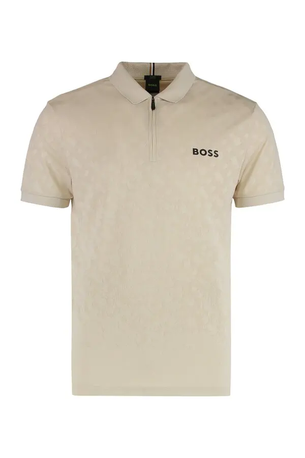 BOSS Technical Fabric Short-sleeve Polo - Beige