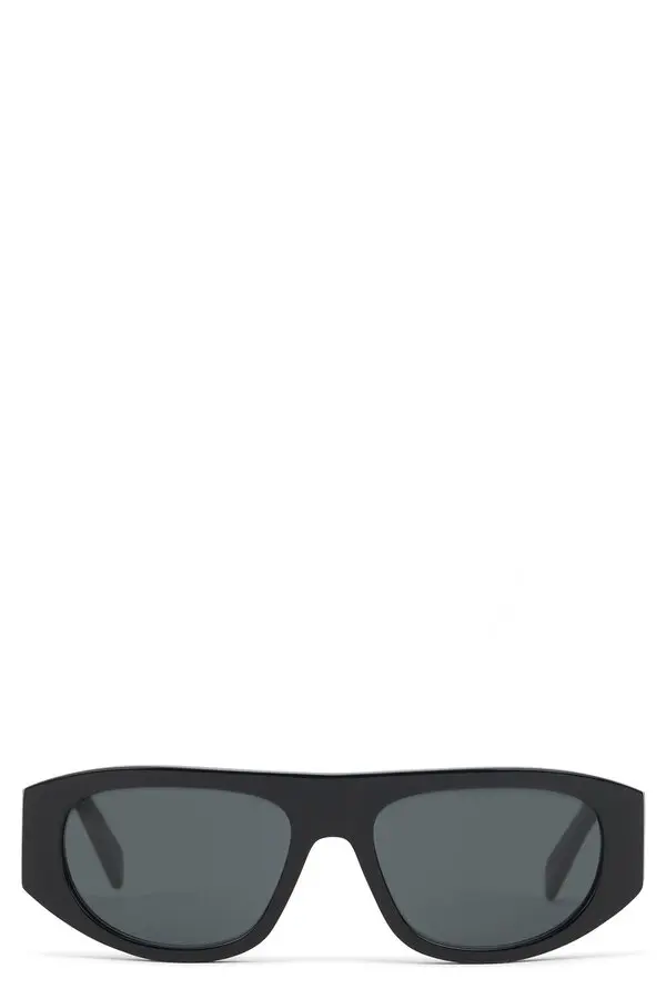 Celine Sungthesses Triomphe 02 Navigator Sunglasses - Black