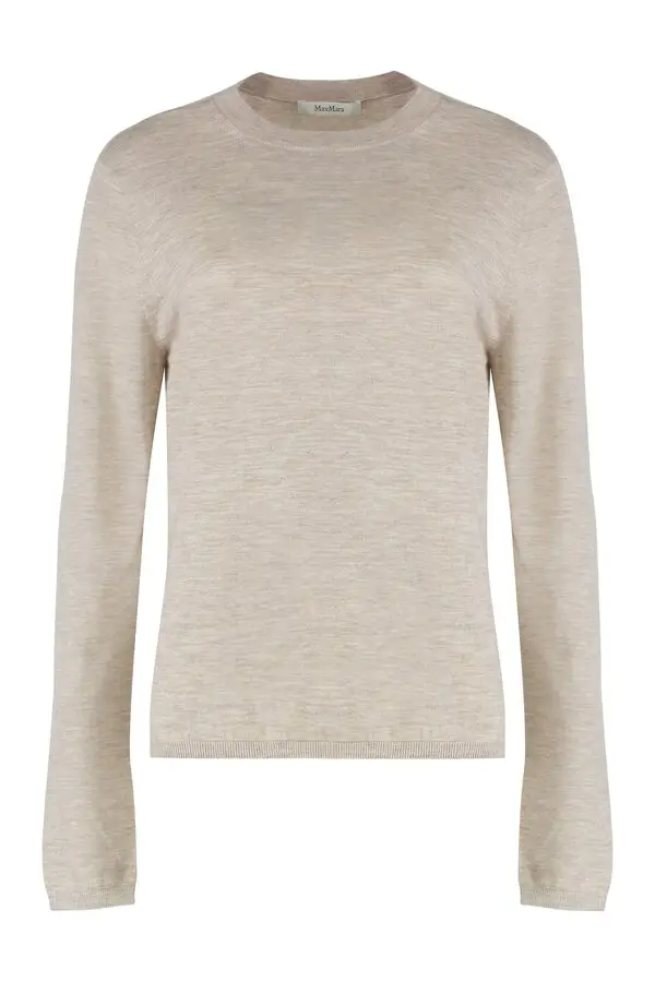 Max Mara Cashmere Crew Neck Sweater - Sand
