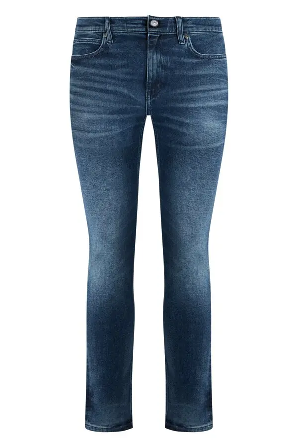 BOSS Skinny Fit Jeans In Elastic Cotton - Denim