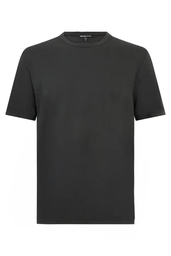JAMES PERSE Classic Short Sleeve Cotton T-shirt - Black