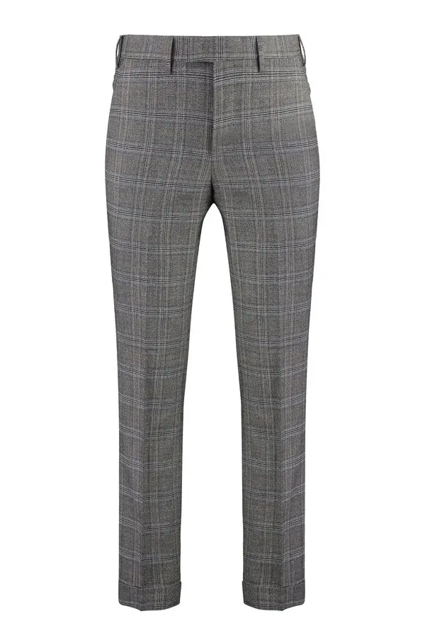 PT TORINO Virgin Wool Trousers - Grey