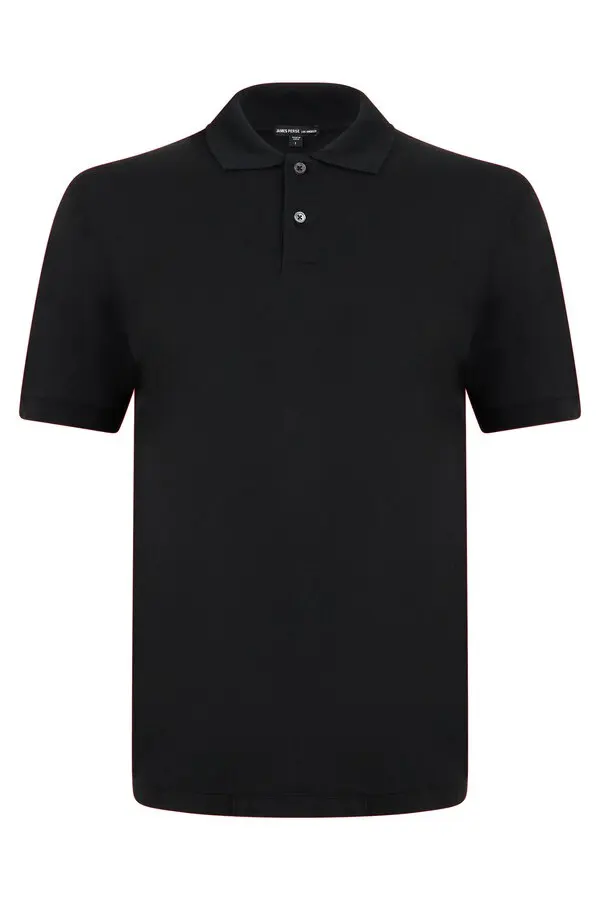 JAMES PERSE Classic Short Sleeve Polo - Black