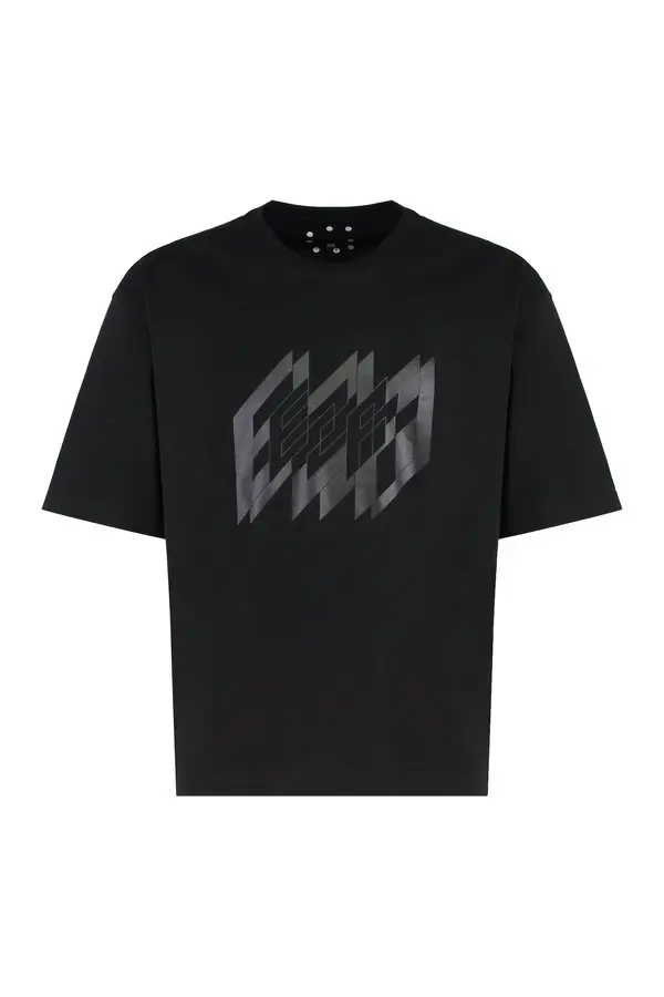 EZR Cotton Crew-neck T-shirt - Black