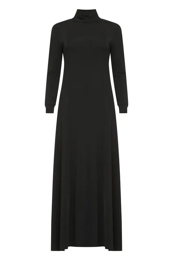 Khaite The Richie Midi Dress - Black
