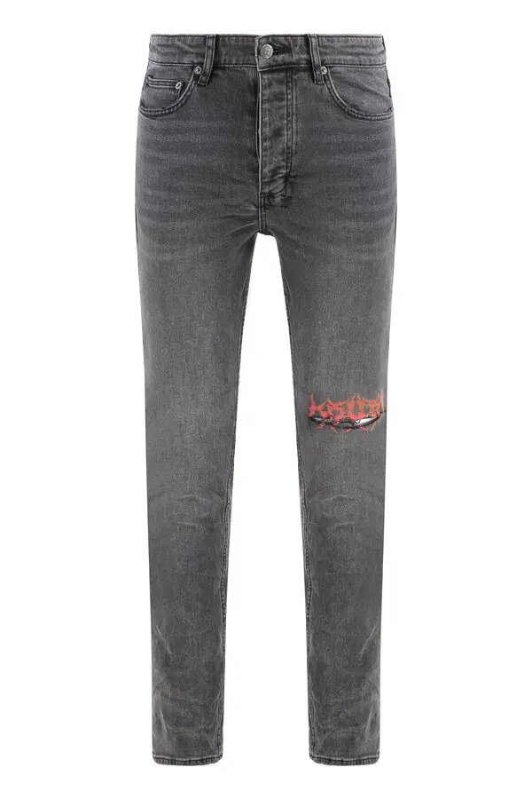 Ksubi 5-pocket Skinny Jeans With Ripped Detailing