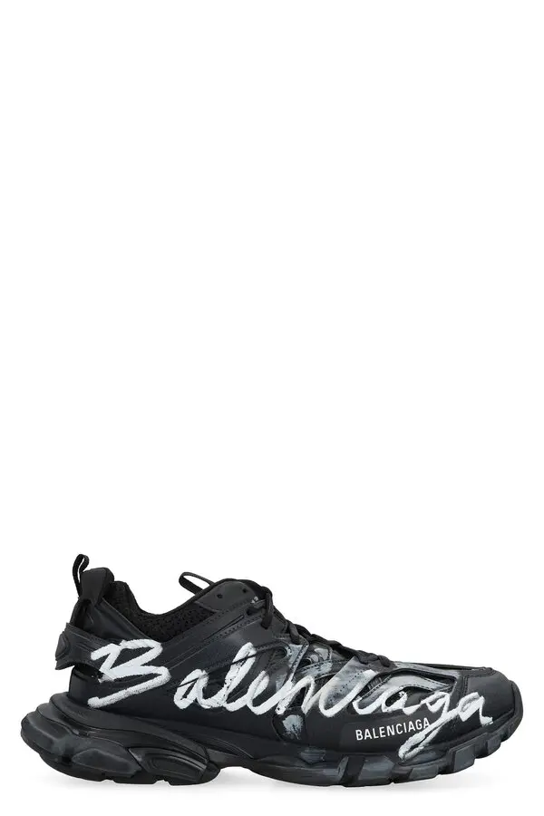 Balenciaga Track Signature Sneaker - Black