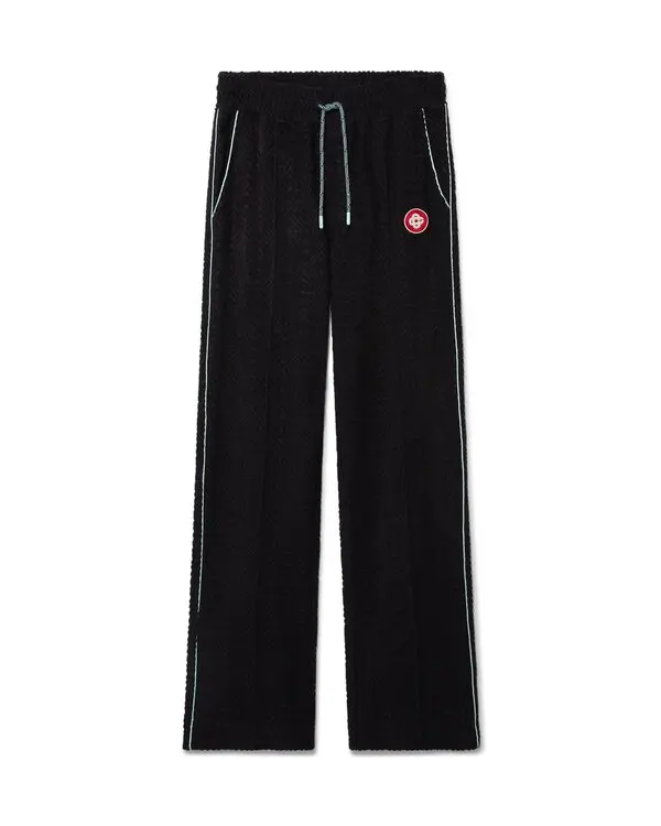 Casablanca Premium Towelling Joggers For Fw25 Collection - Black