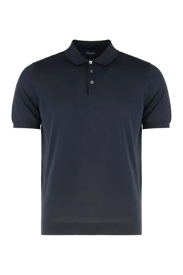 DRUMOHR Knitted Cotton Polo Shirt