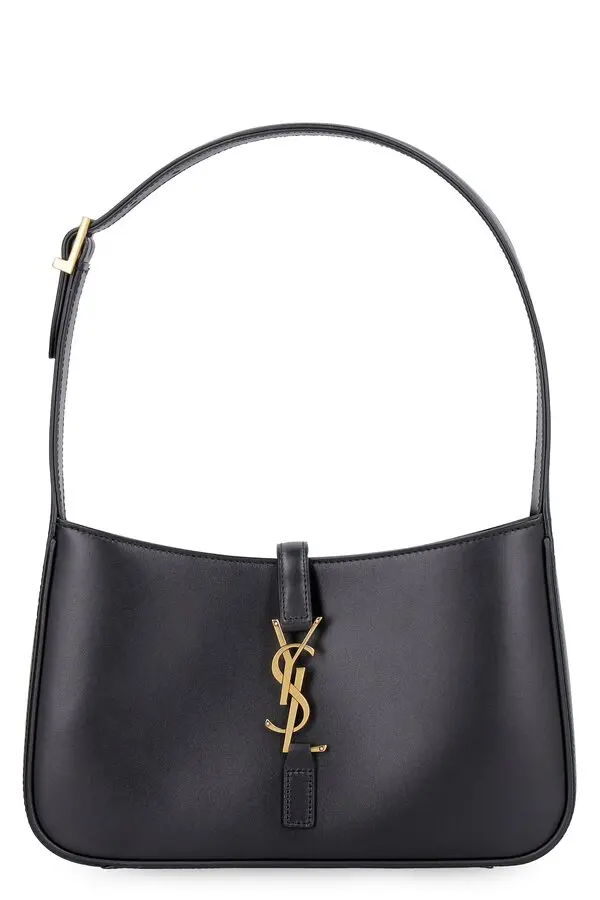 Saint Laurent Mini Leather Shoulder Handbag - Black