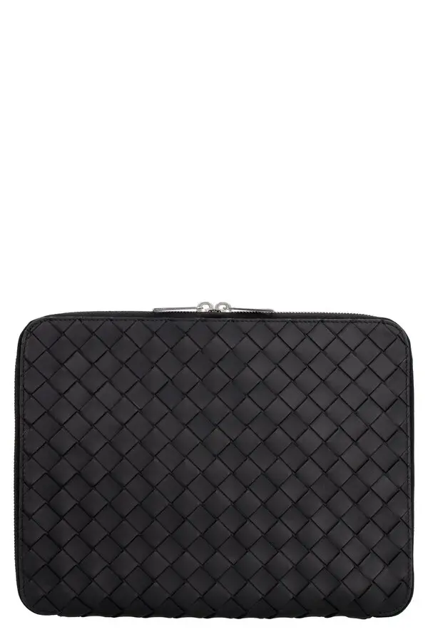 Bottega Veneta Intrecciato Document Case - Black