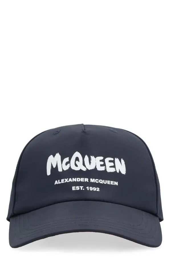 Alexander McQueen Logo Baseball Cap - Blue