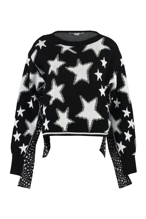 Stella McCartney Long Sleeve Crew-neck Sweater - Black