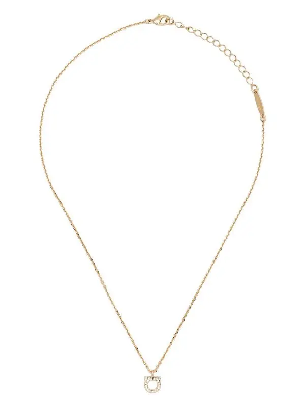 FERRAGAMO Gancini Crystal Necklace