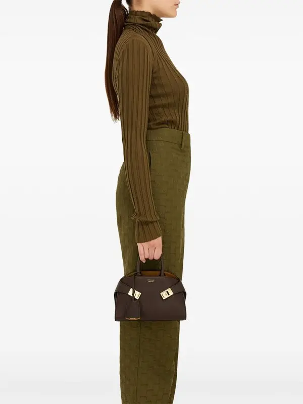 FERRAGAMO Hug Mini Leather Handbag