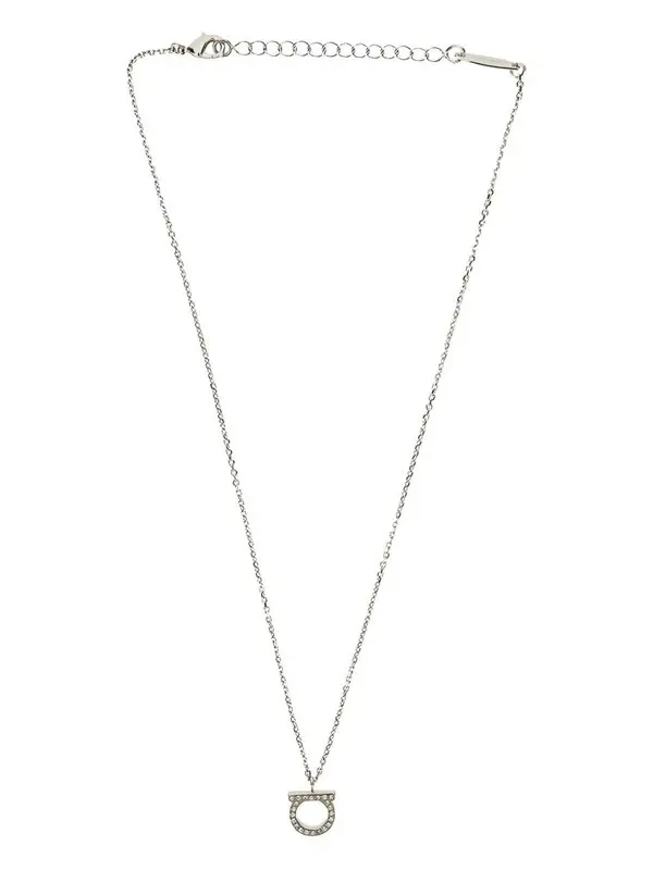 FERRAGAMO Gancini Crystal Necklace