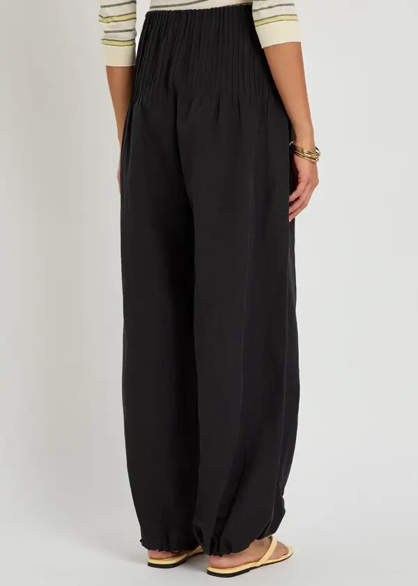 Vince Pintuck Balloon-leg Woven Trousers