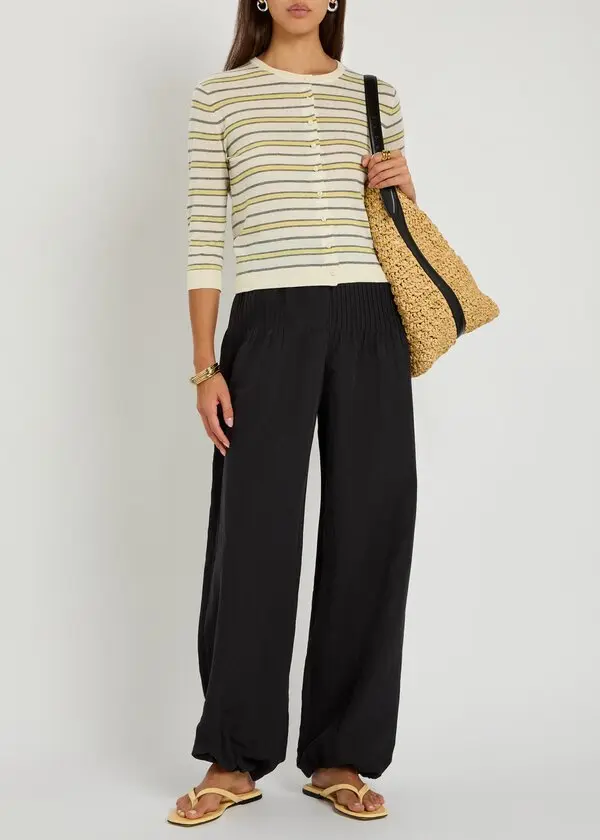 Vince Pintuck Balloon-leg Woven Trousers