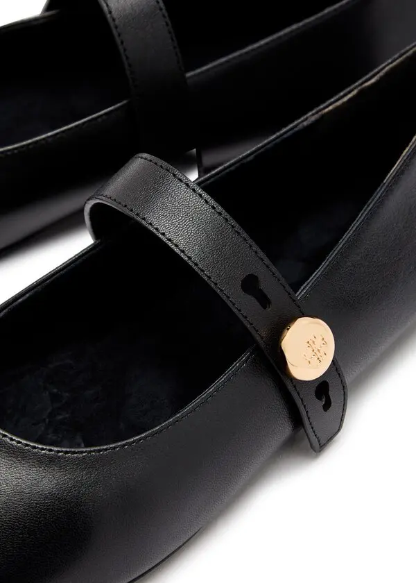 Tory Burch Romy Leather Mary Jane Flats