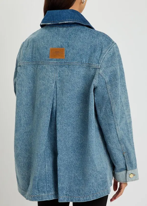 GANNI Patchwork Distressed Jacket
