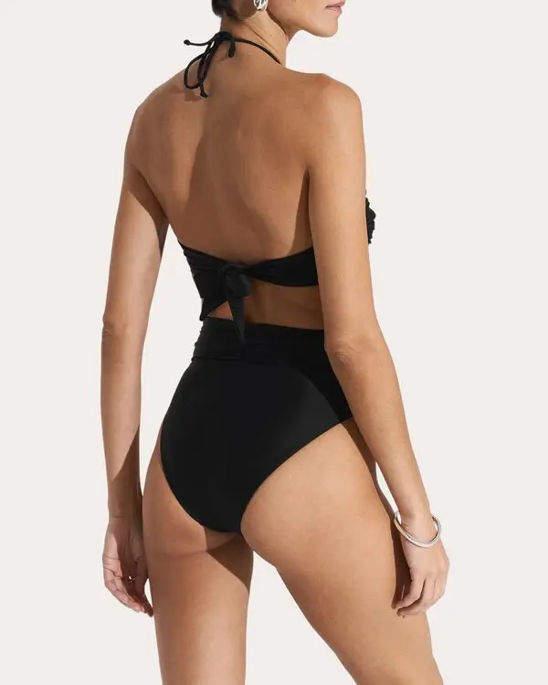 SEAQUELLE SWIM Bay Ruched Bikini Bottoms