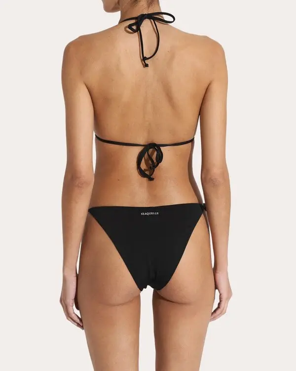 SEAQUELLE SWIM Clean Side-tie Bikini Bottoms