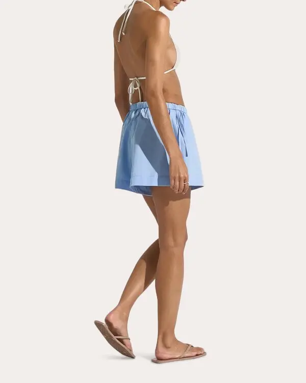 SEAQUELLE SWIM Drift Cotton Poplin Pull-on Shorts