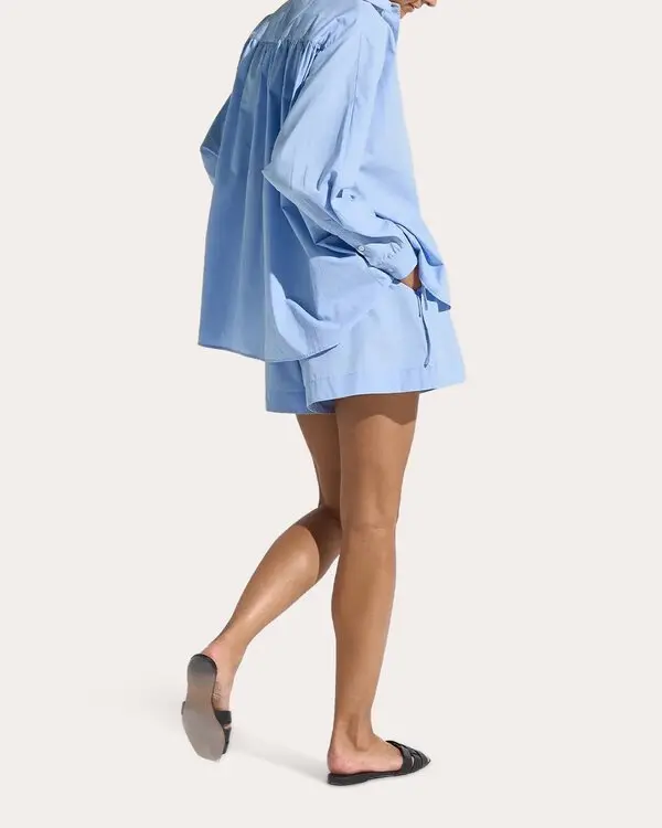 SEAQUELLE SWIM Drift Cotton Poplin Pull-on Shorts