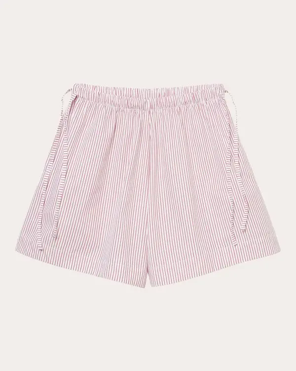 SEAQUELLE SWIM Drift Stripe Poplin Pull-on Shorts