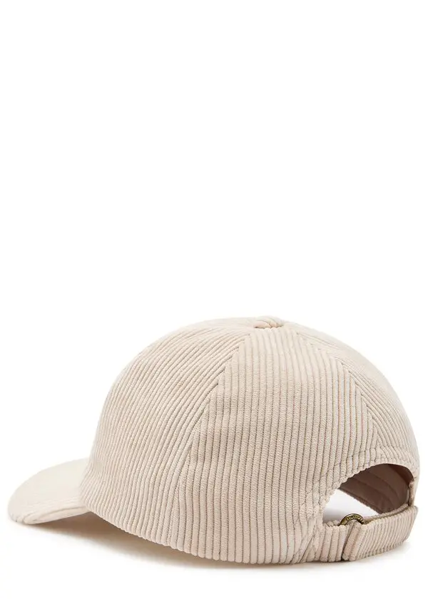 Moncler Logo-appliquéd Corduroy Baseball Cap
