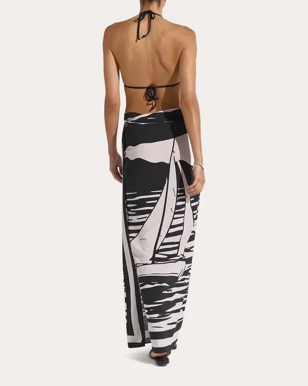 SEAQUELLE SWIM Genoa Abstract Voile Pareo