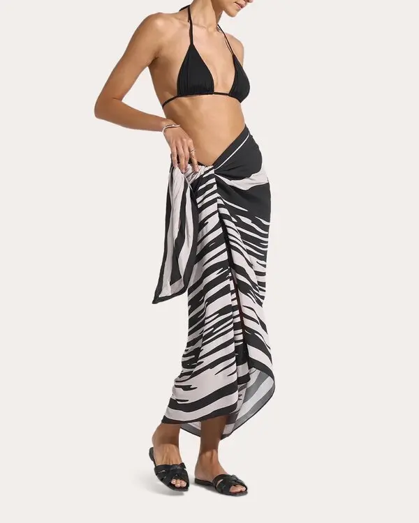 SEAQUELLE SWIM Genoa Abstract Voile Pareo