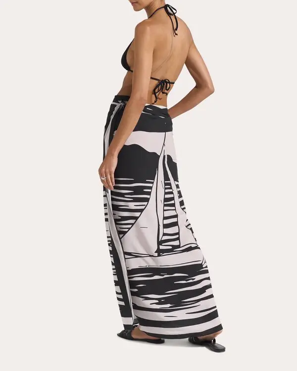 SEAQUELLE SWIM Genoa Abstract Voile Pareo
