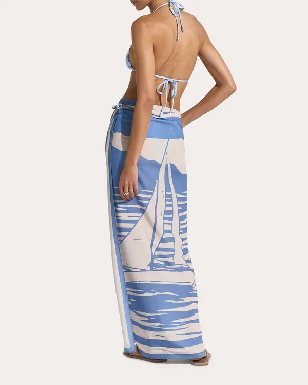 SEAQUELLE SWIM Genoa Abstract Voile Pareo